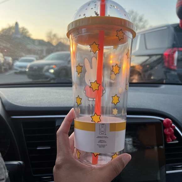 miffy | Dining | Miffy Tumbler With Star Design And Straw | Poshmark